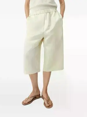 CORDERA Satin Cropped Trousers