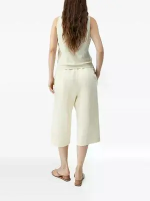 CORDERA Satin Cropped Trousers