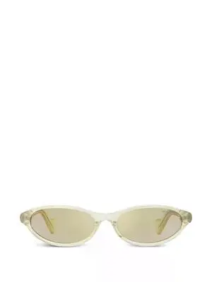Moncler Oval-frame Sunglasses - Neutrals