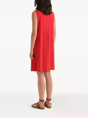 Malìparmi Sleeveless Keyhole Tie-fastening A-line Dress - Red