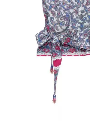 Malìparmi Paisley One-shoulder Top