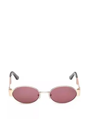 Guess Oval-frame Sunglasses - Gold