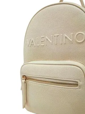 MARIO VALENTINO Embossed-logo Pebbled Backpack