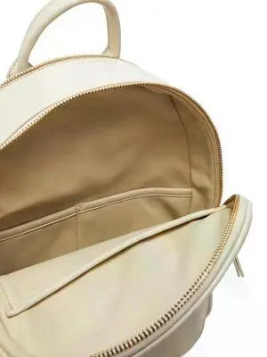MARIO VALENTINO Embossed-logo Pebbled Backpack