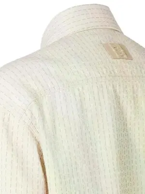 Fendi Logo-patch Striped Shirt