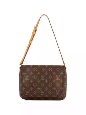 LOUIS VUITTON Musette Tango Monogram Shoulder Bag - Brown
