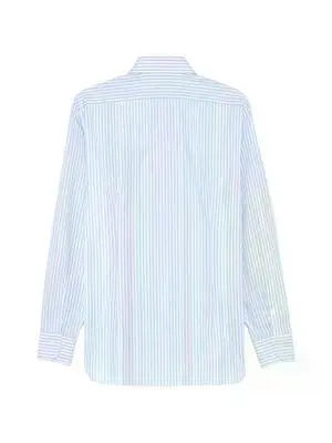 BARBA NAPOLI Striped Classic-collar Shirt