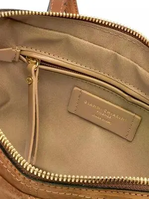 GIANNI CHIARINI Aryna Suede Shoulder Bag - Neutrals