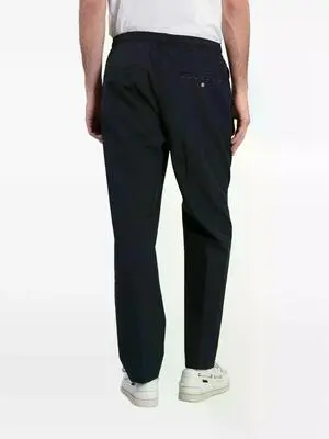 GREYED Elasticated-waist Trousers - Blue