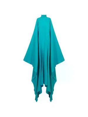 TALLER MARMO Asymmetric Draped Cape Dress