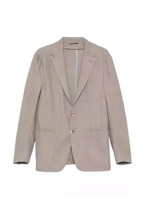Canali Herringbone Blazer - Grey