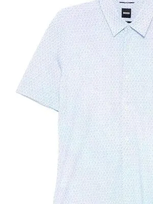 BOSS Geometric-print Short-sleeve Shirt
