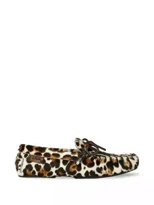 Paul Smith Sonna Animal-print Loafers - Neutrals
