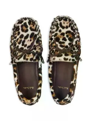 Paul Smith Sonna Animal-print Loafers - Neutrals