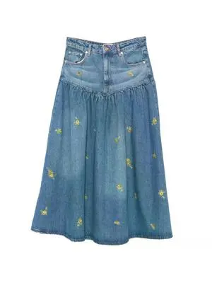 GANNI Floral-print Maxi Skirt