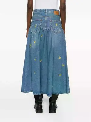 GANNI Floral-print Maxi Skirt