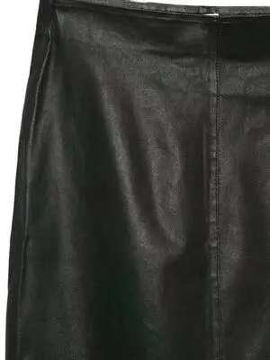 ALYSI Leather Straight Skirt