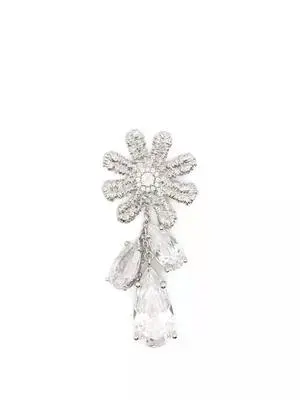 SHUSHU/TONG Flower-motif Drop Earrings - Silver