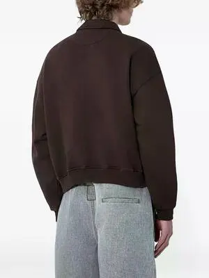 BRAIN DEAD Half-zip Collared Sweater
