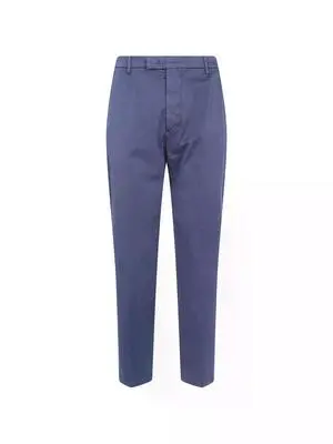 MICHAEL COAL Cotton-twill Trousers - Blue
