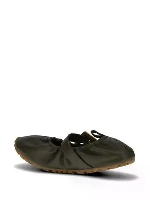 Balmain Buckle-fastening Ballet Flats - Green