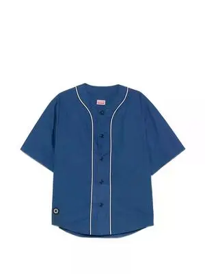 Kenzo Buttoned Short-sleeve Shirt - Blue