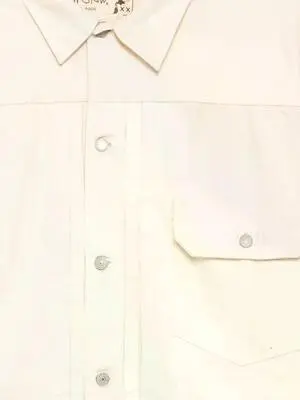 ORSLOW Pleated-detail Denim Jacket