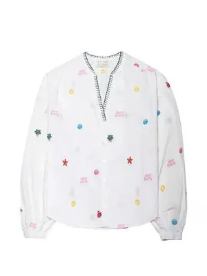 Mc2 Saint Barth Cuffed Blouses