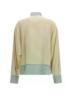 Ermanno Scervino Geometric Print Silk Shirt