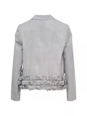 Comme Des Garçons Bow-embellished Ruffled Jacket