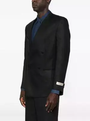 NINEMINUTES Double-breasted Blazer - Black