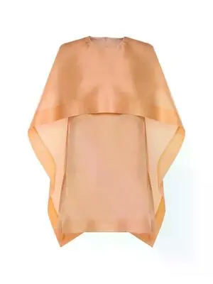 Alberta Ferretti Cape-overlay Shift Dress