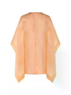 Alberta Ferretti Cape-overlay Shift Dress