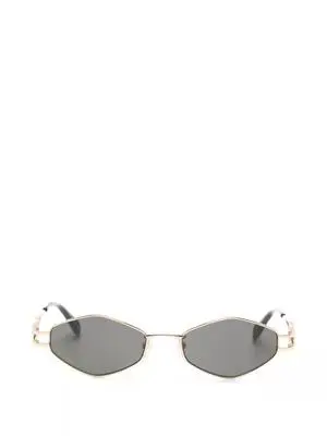 Zadig&Voltaire Geometric Frame Sunglasses - Gold