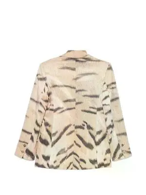 Roberto Cavalli 2000s Tiger-print Blazer