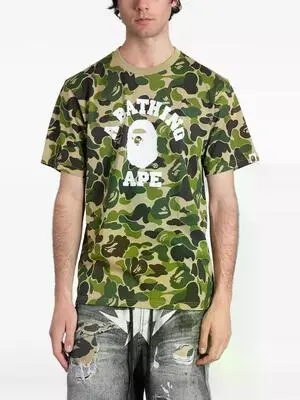 A BATHING APE Camouflage-print Logo-print T-shirt
