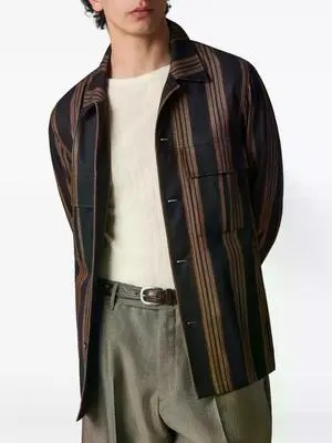 Paul Smith Vertical-stripe Chest-pockets Shirt