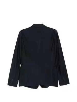 Giorgio Armani Honeycomb-knit Notch-lapel Blazer - Blue