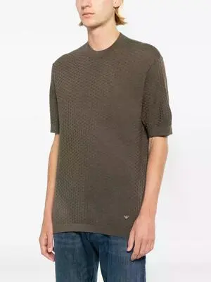 Emporio Armani Textured Wool Top