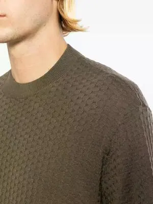 Emporio Armani Textured Wool Top