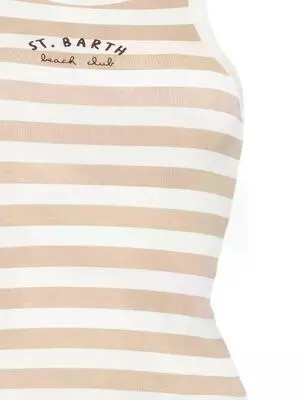 MC2 SAINT BARTH Ada Striped Ank Top
