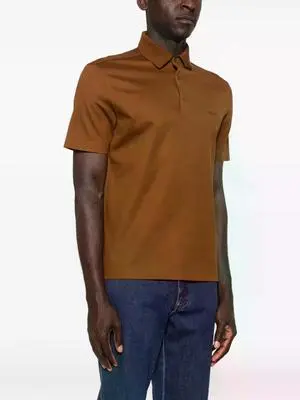 Zegna Short-sleeve Polo Shirt - Brown