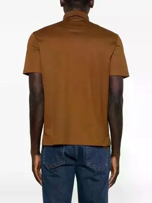 Zegna Short-sleeve Polo Shirt - Brown