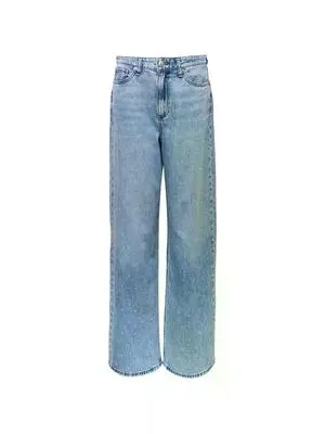 Rag & Bone Logan Crystal-embellished Wide-leg Jeans