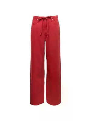 Rag & Bone Phoebe Wide-leg Jeans - Red