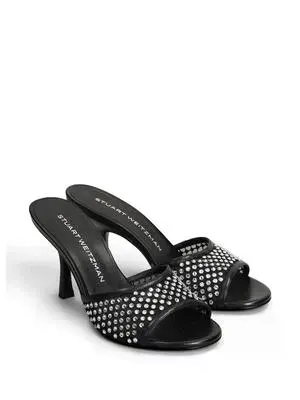 STUART WEITZMAN Crystal-embellished Stiletto Sandals