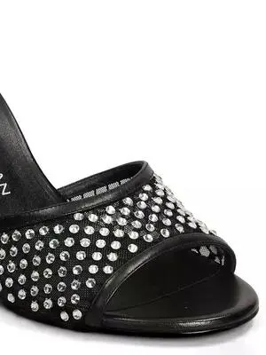 STUART WEITZMAN Crystal-embellished Stiletto Sandals