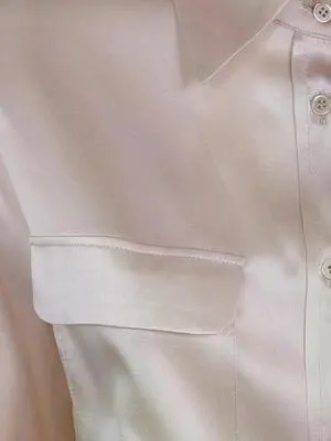ARCHIVIO '67 Flap-pocket Silk Shirt - Neutrals