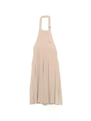 Comme Des Garçons Buckled Pleated Trousers - Neutrals