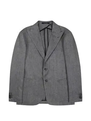 Tagliatore Herringbone Peak-lapel Blazer
